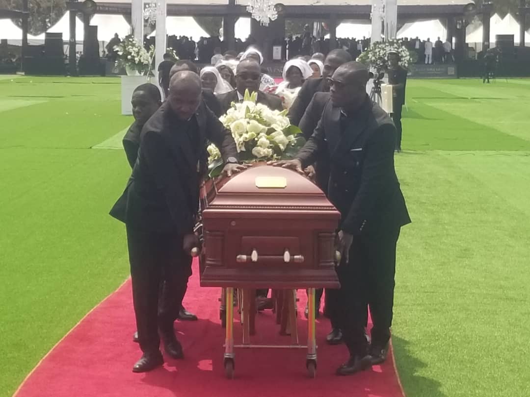 President Mahama Mourns With Stephen Wengam As His Mother Madam ...